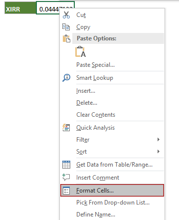 How to use the Excel XIRR function?