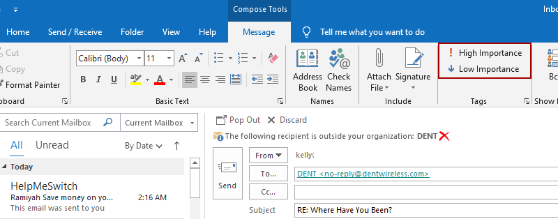 Email Tags - Flags, Categories, Importance Levels, or Sensitivity Levels