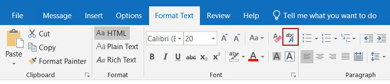 메시지 본문에 선택한 텍스트에 대한 음성 안내 추가