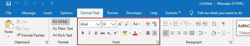 Format Font