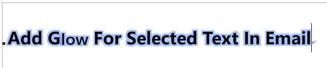 Text Glow - Format Text Effects
