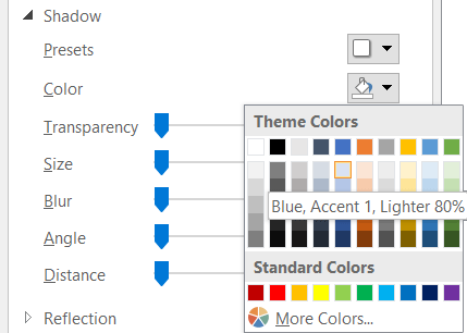 Text Shadow - Format Text Effects