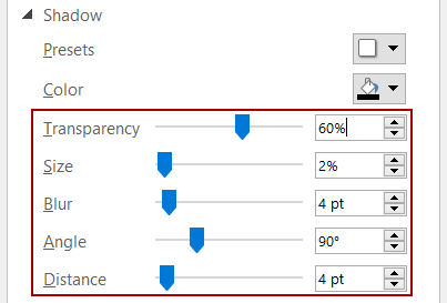 Text Shadow - Format Text Effects