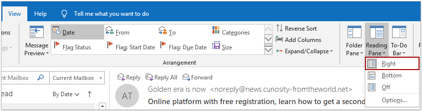 Read Emails in Outlook