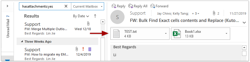 Read Emails in Outlook