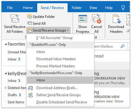 Receive Emails Manually
