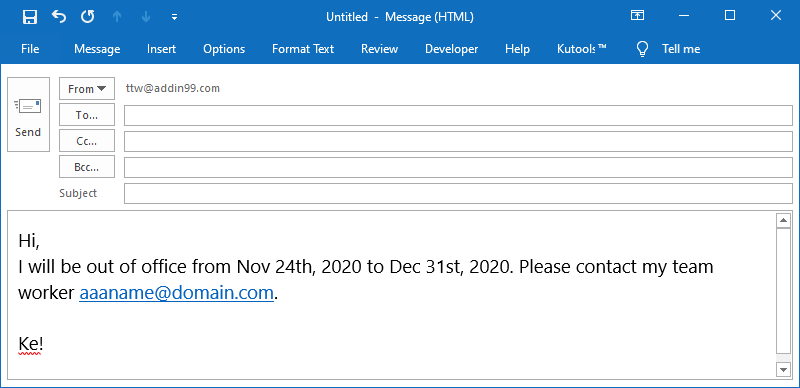 Reply Emails in Outlook