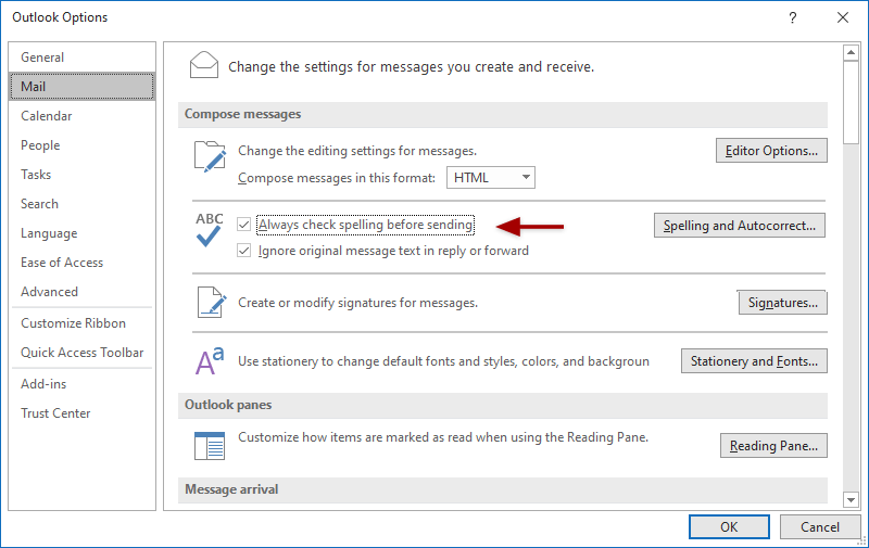 Review Message Content in Outlook