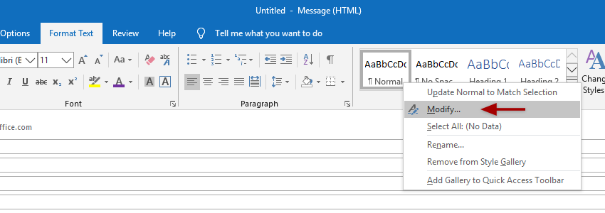 Email Theme or Stationery in Outlook