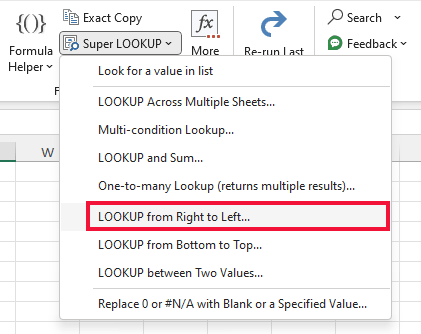 Easily vlookup values from right and return results in the left column ...