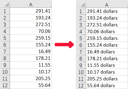 Quickly add the same text or characters in a range of cells in Excel