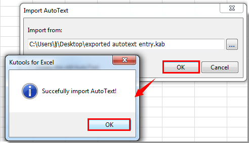 Easily create and insert Auto Text entry in Excel