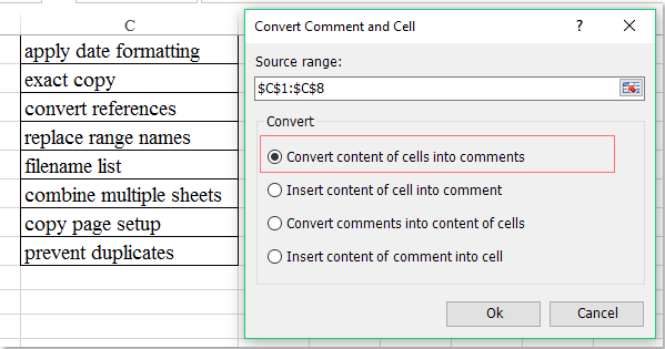 Quickly modify and manager multiple cell comments in Excel