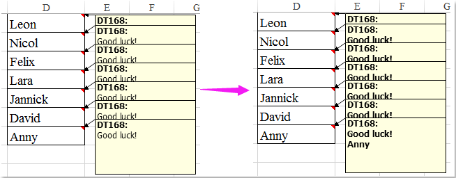 Quickly modify and manager multiple cell comments in Excel