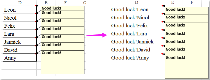 Quickly modify and manager multiple cell comments in Excel