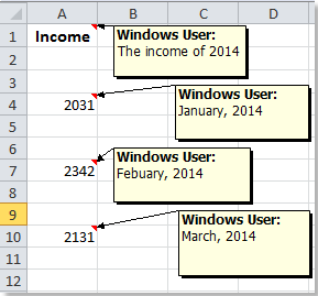 Quickly change/remove/add author name in comments in Excel