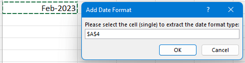 Quickly change date format in Excel