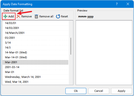 Quickly change date format in Excel