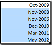 Quickly change date format in Excel