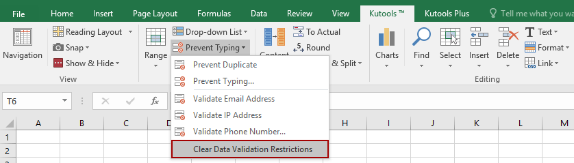 Batch Clear All Data Validation Restrictions From Selection In Excel