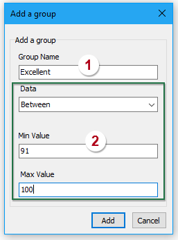 Quickly create a chart with different colors based on data grouping