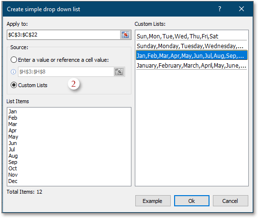 Quickly color/conditional formatting drop-down list in Excel