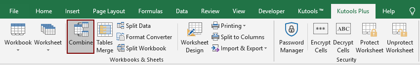 Quickly merge / combine worksheets or workbooks into one workbook in Excel