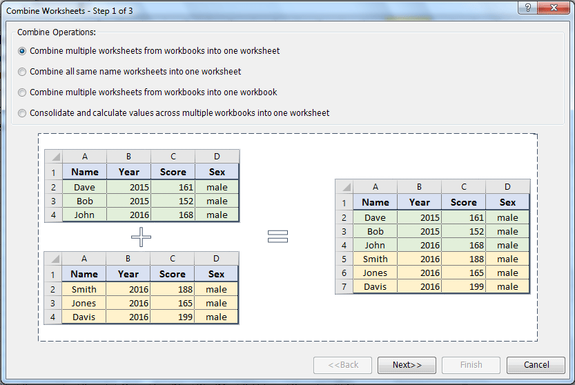 Combine Multiple Excel Worksheets Into One Sheet Times Tables 