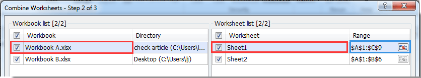 Quickly Combine Multiple Worksheets Ranges From Workbooks Into One