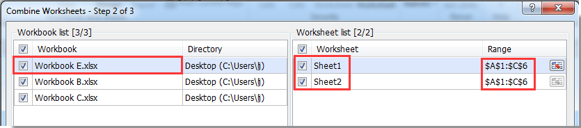 Quickly combine multiple worksheets / ranges from workbooks into one ...