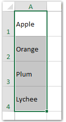 Quickly convert between cell contents and comments in Excel