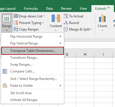 Quickly convert 2-dimensional/cross table to list in Excel