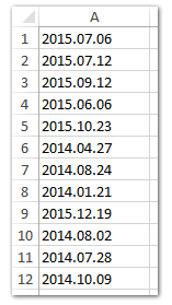 Quickly identify and convert date format in Excel