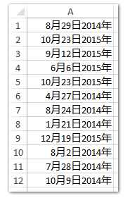 Quickly identify and convert date format in Excel