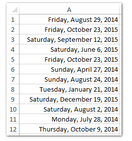 Quickly identify and convert date format in Excel