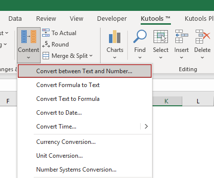 Quickly convert / force text to number or number to text in Excel