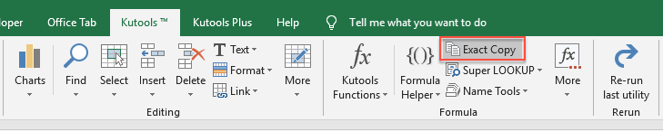 Quickly copy exact formulas without changing cell references in Excel