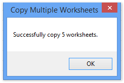 Quickly copy multiple sheets (worksheets) multiple times in Excel