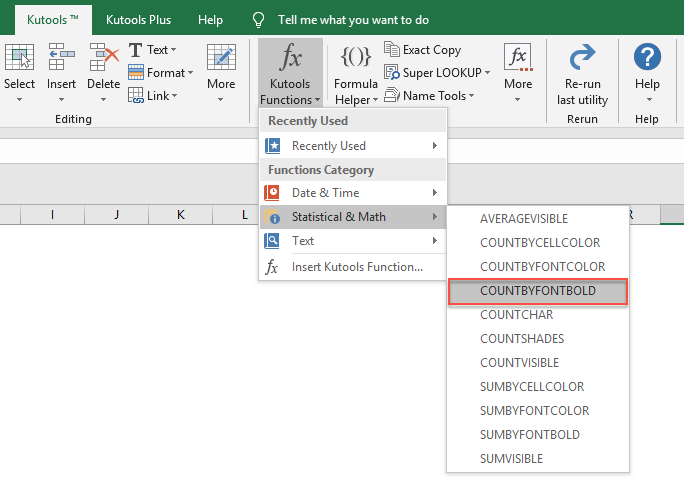 Easily Count The Number Of Only Bold Cells In A Range In Excel 0107