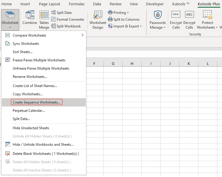 Quickly Create Worksheets From A List Of Worksheet Names In Excel