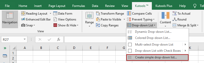 Quickly Create A Drop-Down List In Excel