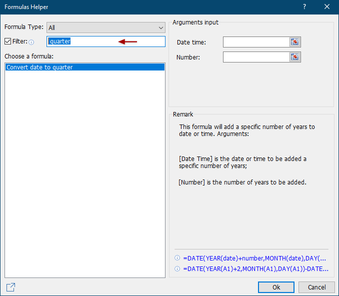 Quickly Convert Date to Quarter in Excel with Kutools for Excel