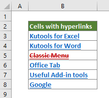 Easily Remove Links & Hyperlinks in Microsoft Excel with Kutools