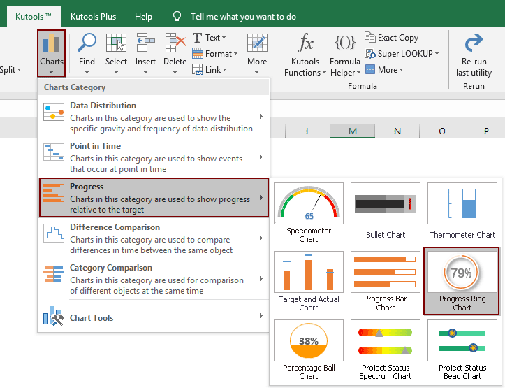 Quickly Create A Doughnut Progress Chart In Excel