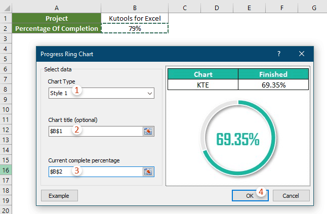 Quickly Create A Doughnut Progress Chart In Excel