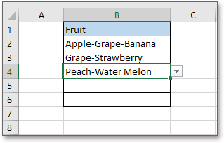 Seleccione rápidamente varios elementos de las listas desplegables en Excel