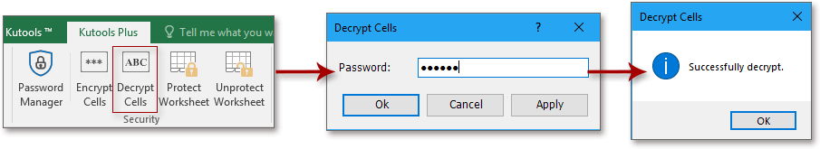 Easily encrypt and decrypt selected cell values or contents in Excel