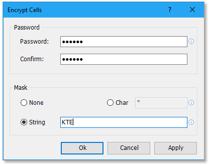 Easily encrypt and decrypt selected cell values or contents in Excel