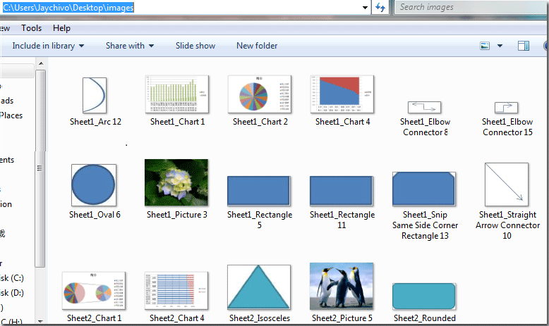 Save and export charts graphs (pictures or shapes) as JPEG image files ...