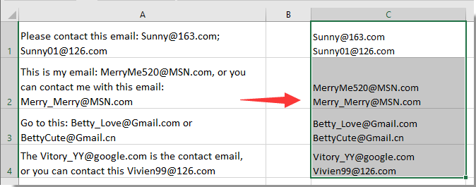 Extract Email Address From Text String Excel Exemple De Texte Hot 